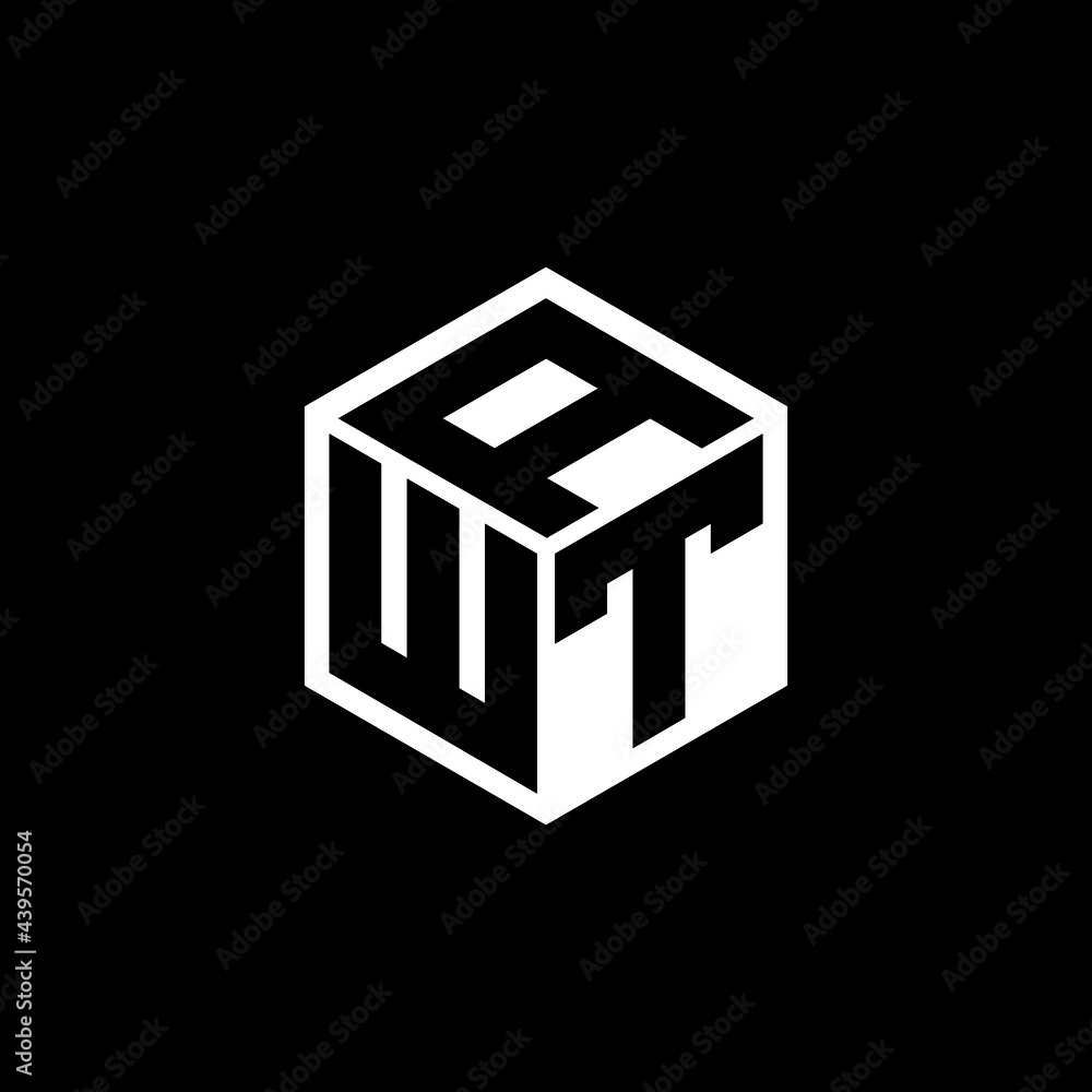 WTA letter logo design with black background in illustrator, vector ...