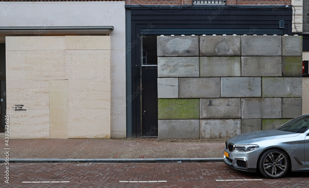 barricaded store windows Stock Photo | Adobe Stock