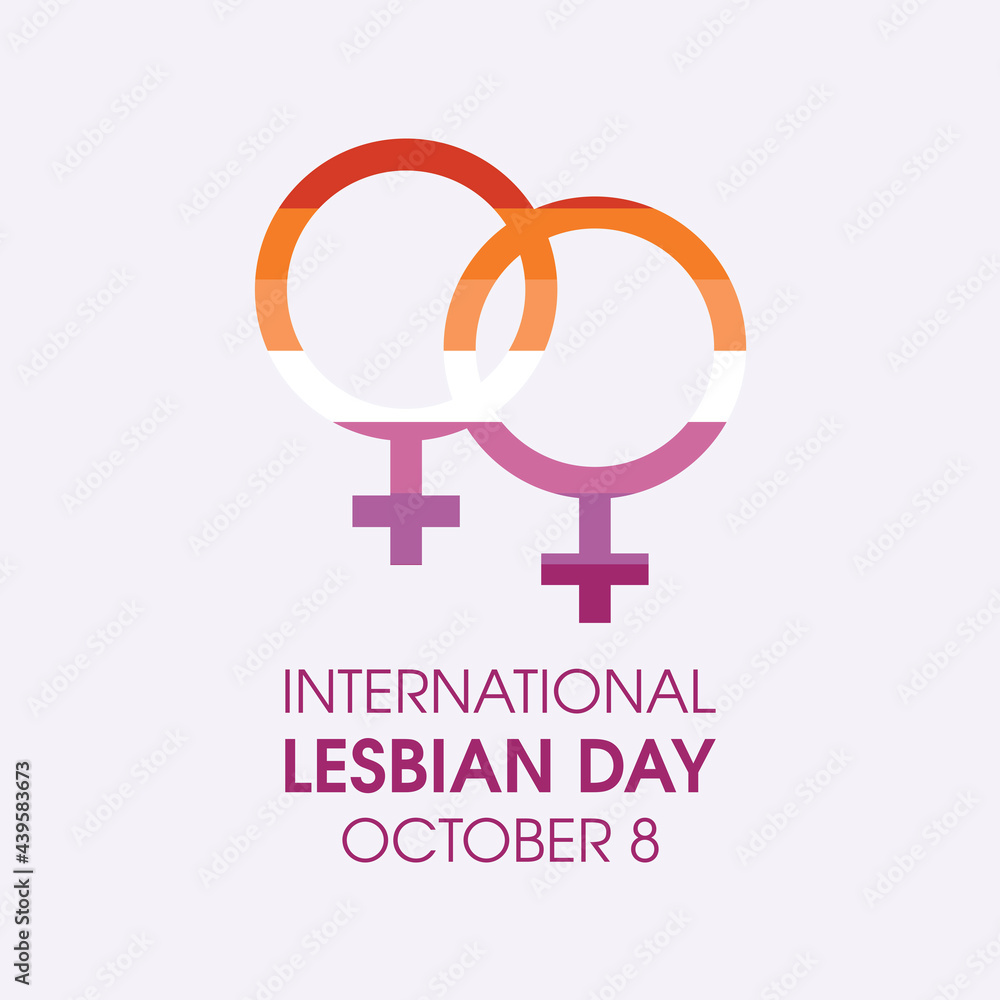 International Lesbian Day Vector Female Gender Symbol Icon Vector