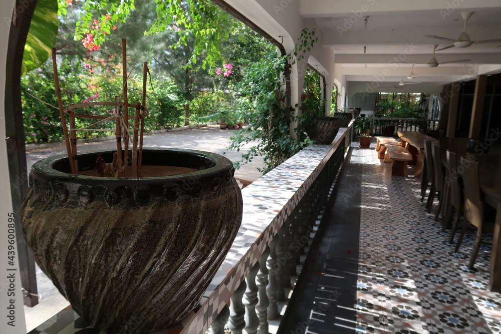 bali inspired cafe outdoor Stock Photo | Adobe Stock