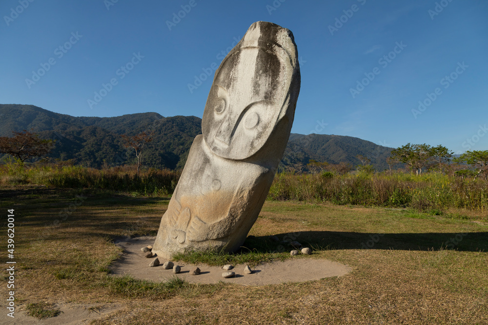 Statue of the Palindo megalith, from unknown prehistoric megalithic ...