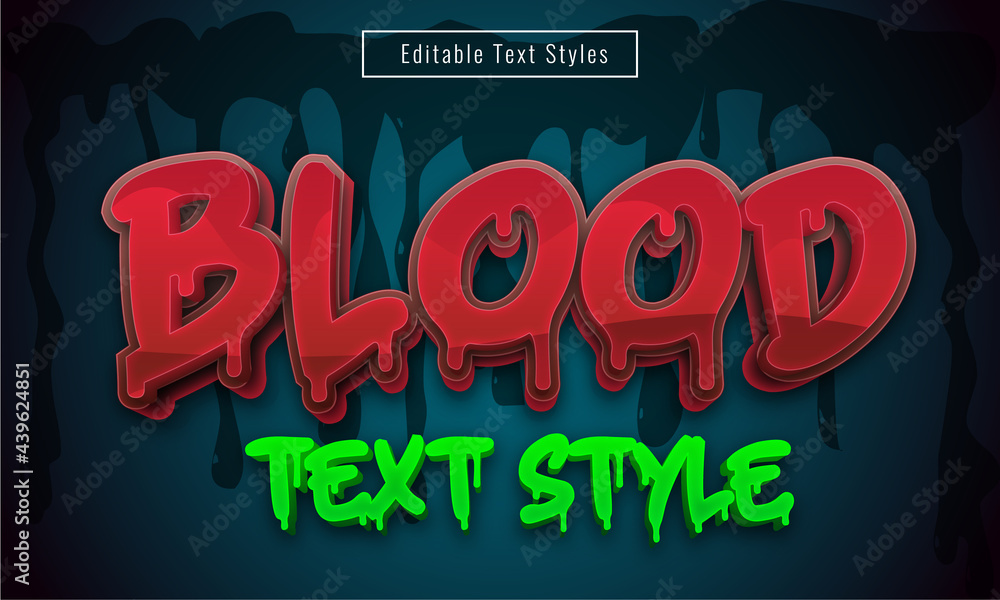 Editable Game Logo Text Effects Stock Vector | Adobe Stock