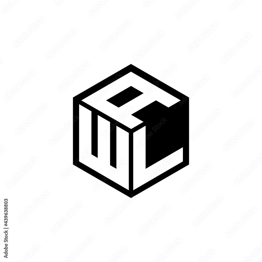 WLA letter logo design with white background in illustrator, vector ...