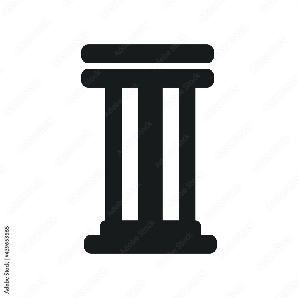 pillar icons symbol vector elements for infographic web Stock Vector ...