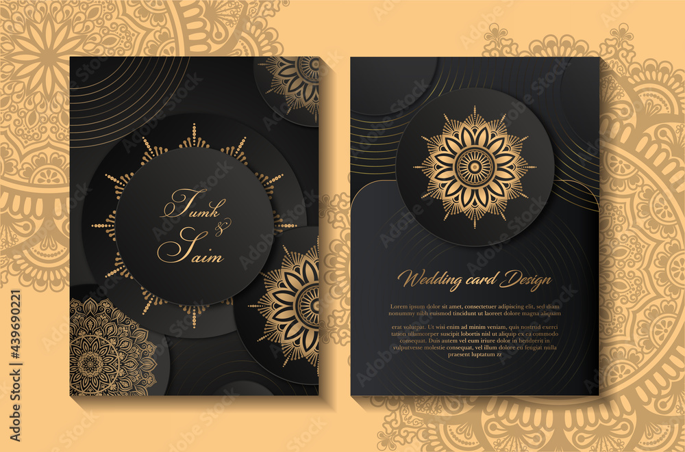 elegant premium wedding invitation card, luxury modern invitation card ...