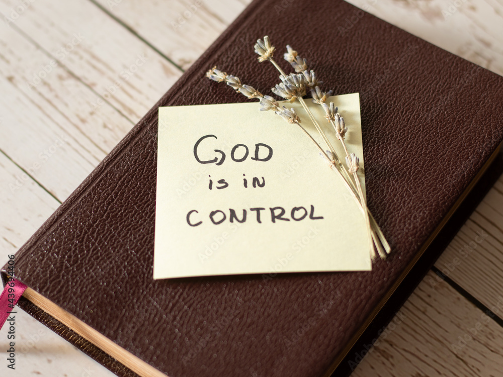 Foto de God is in control. Trust God and Jesus Christ with your ...