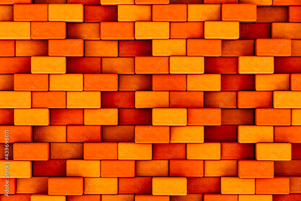 Orange bricks Stock Photo | Adobe Stock