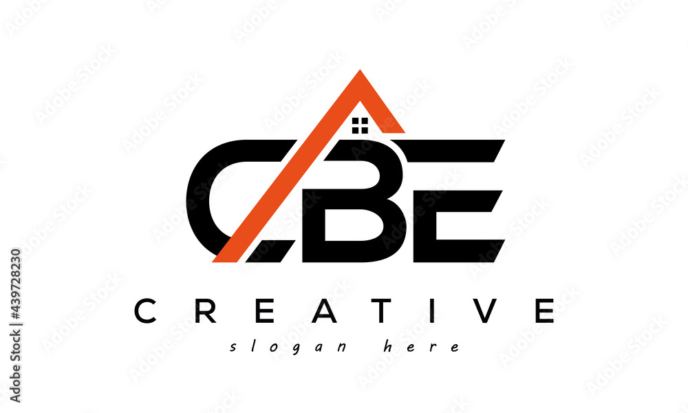 CBE letters real estate construction logo vector Stock Vector | Adobe Stock