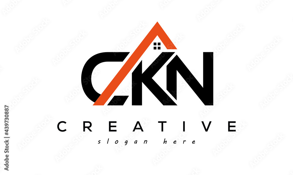 CKN letters real estate construction logo vector Stock Vector | Adobe Stock