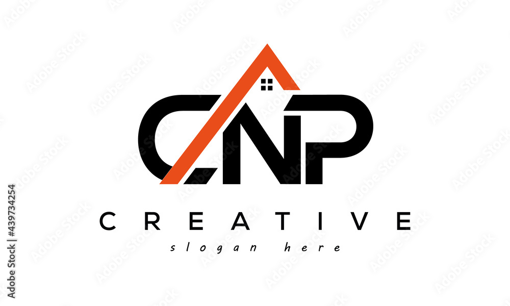 CNP letters real estate construction logo vector Stock Vector | Adobe Stock
