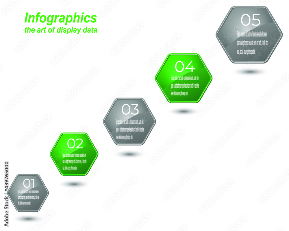 Infographic display template. Idea to display information, ranked and ...