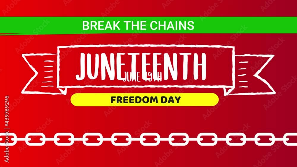 Juneteenth freedom day animation 4k footage, juneteenth or liberation ...