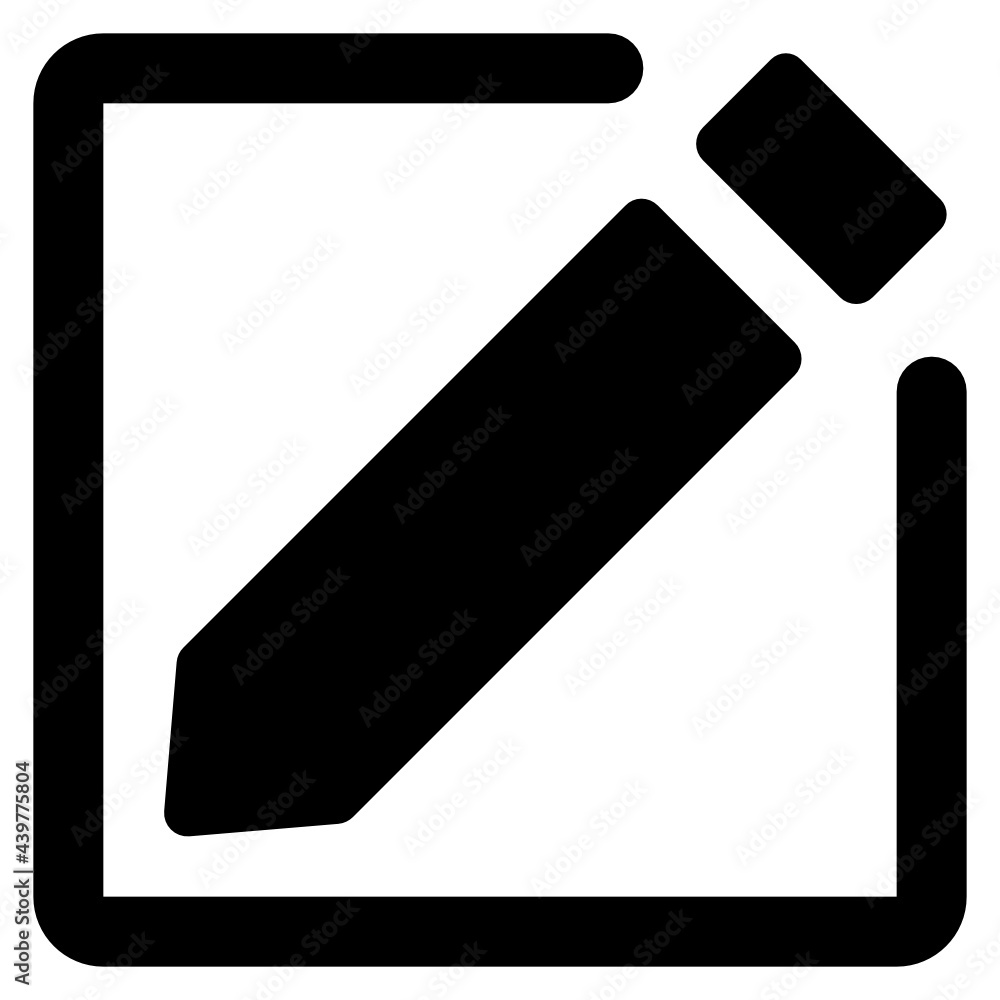 Solid edit icon Stock Vector | Adobe Stock