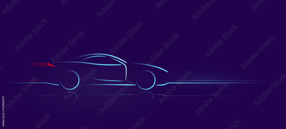 Car Logo Abstract Lines Vector. Vector illustration Stock Vector ...