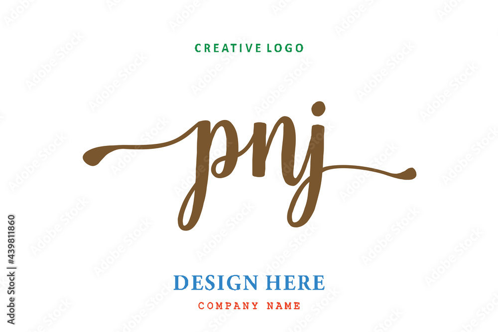PNJ lettering logo is simple, easy to understand and authoritative ...