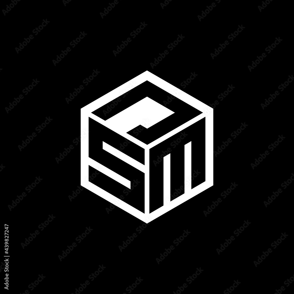 SMJ letter logo design with black background in illustrator, vector ...