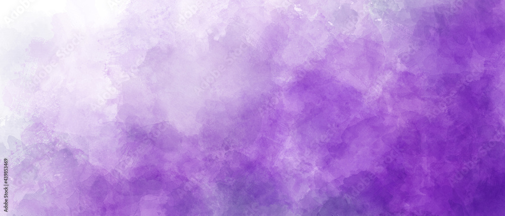 Abstract purple watercolor background painting, abstract ocean waves ...