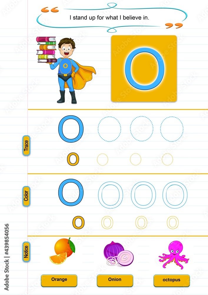 Letter O.Learn Alphabet letters and coloring graphics printable ...