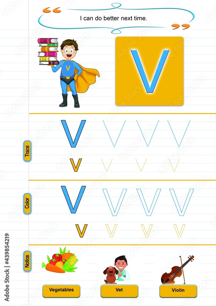 Letter V.Learn Alphabet letters and coloring graphics printable ...