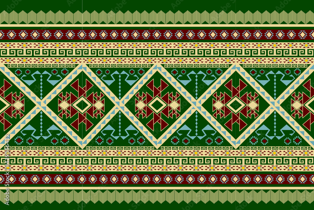 ethnic pattern, seamless, vector, art, design, background, fabric ...