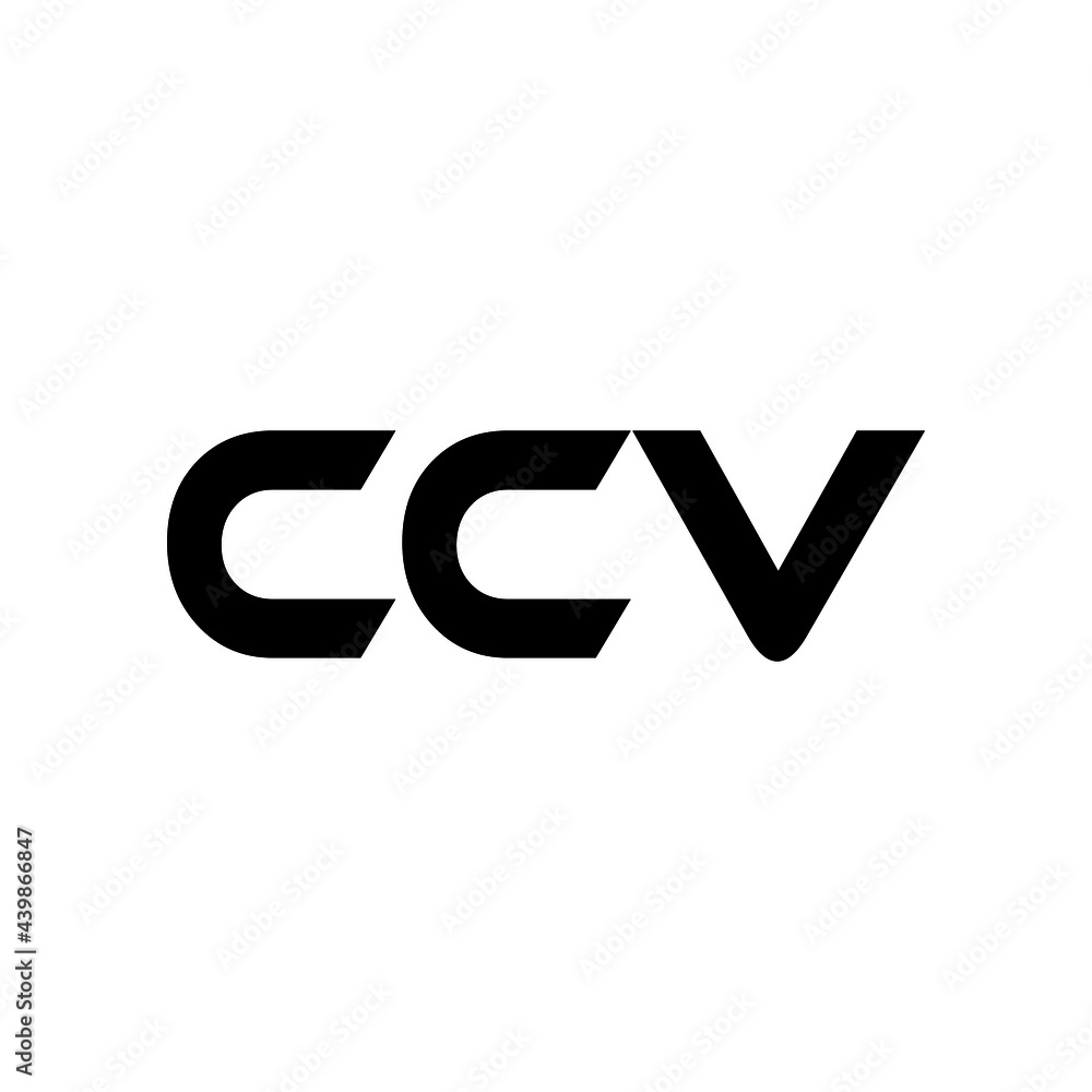 CCV letter logo design with white background in illustrator, vector ...