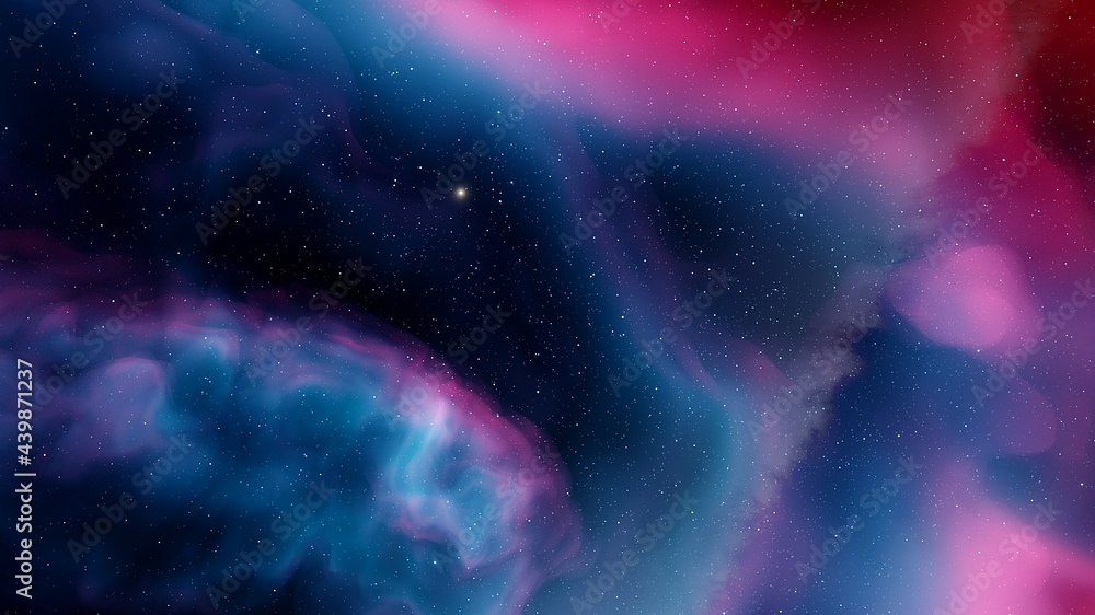 red-violet nebula in outer space, horsehead nebula, unusual colorful ...