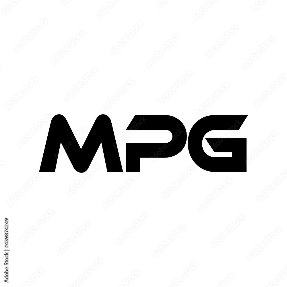 MPG letter logo design with white background in illustrator, vector ...