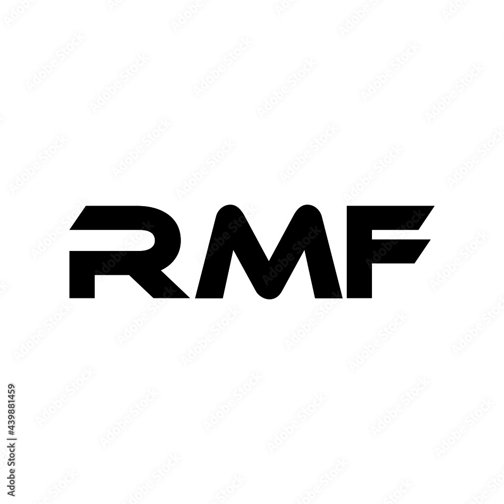 RMF letter logo design with white background in illustrator, vector ...