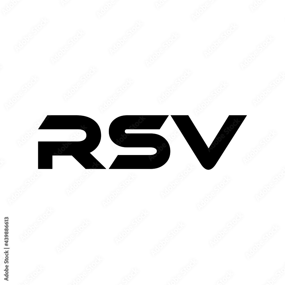 RSV letter logo design with white background in illustrator, vector ...