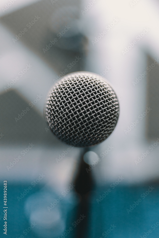 Microphone Closeup Stock Photo | Adobe Stock