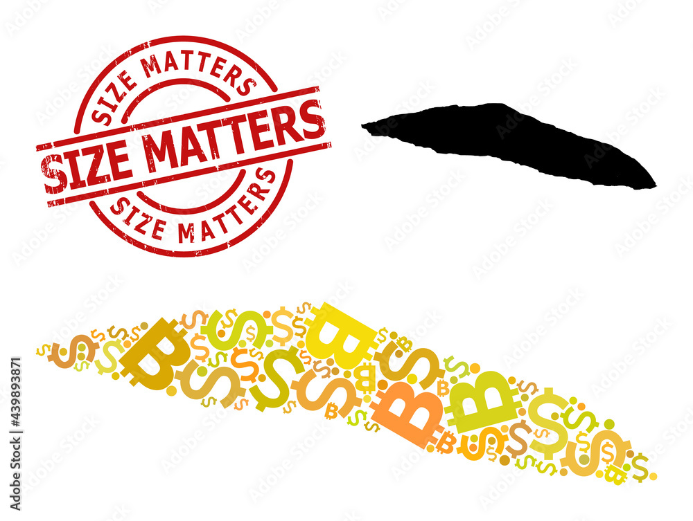 Distress Size Matters badge, and finance mosaic map of Haiti Tortuga ...