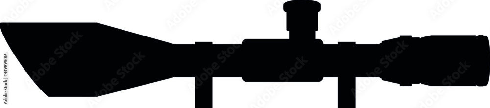 Vetor de Telescopic sight for Sniper rifle - hunter telescopic sight ...