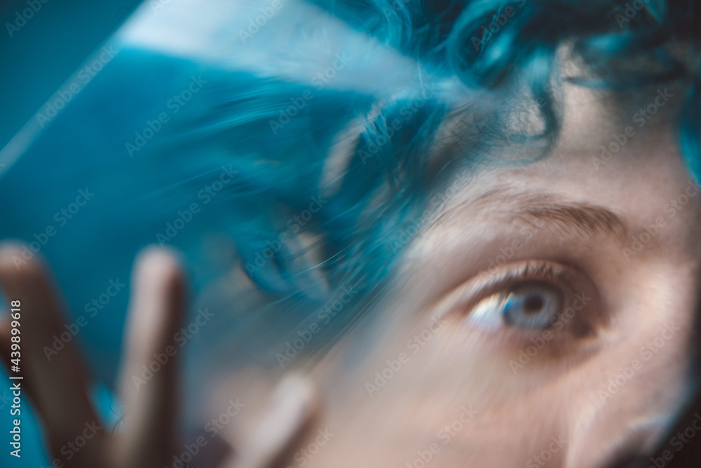 Distorted portrait. Stock Photo | Adobe Stock