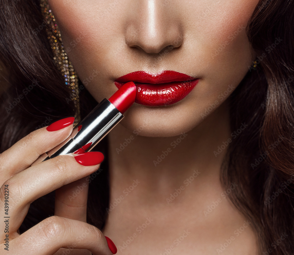 Face Makeup With Red Lipstick | Saubhaya Makeup