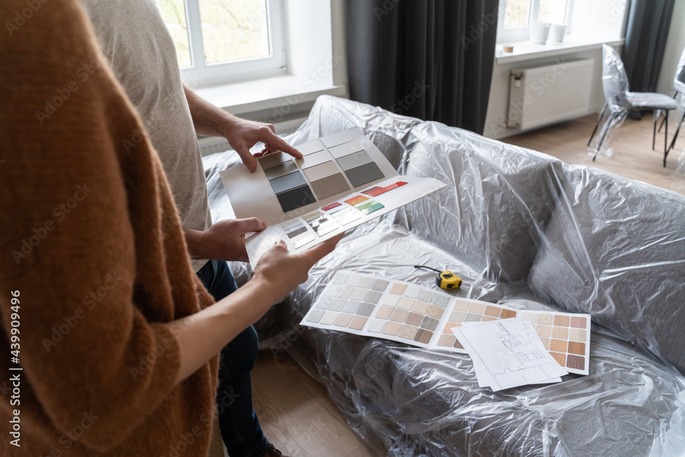 People Using Colour Charts Stock Photo | Adobe Stock