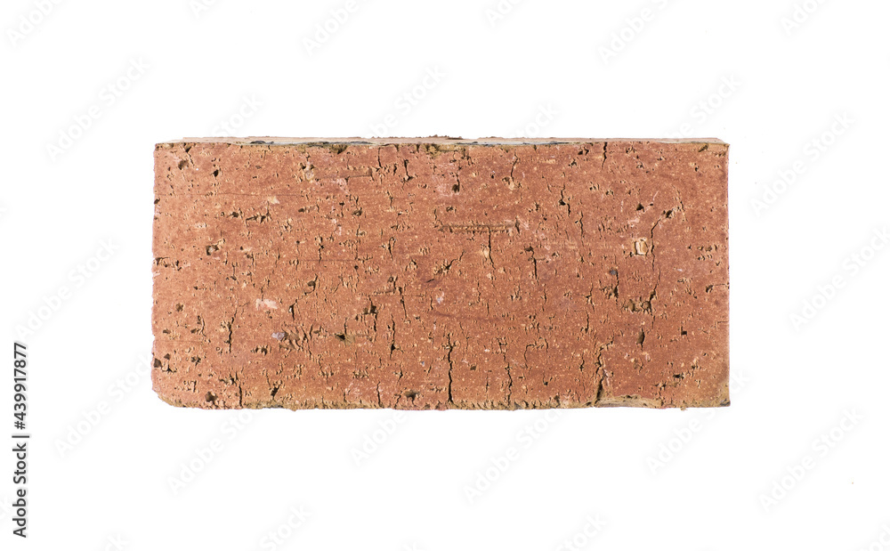 one building brick isolated on white background Stock Photo | Adobe Stock