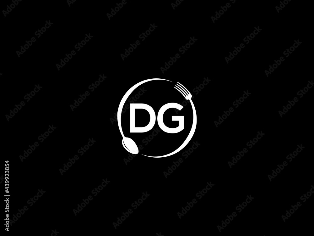 Letter DG Logo, restaurants dg logo icon vector for modern kitchen ...