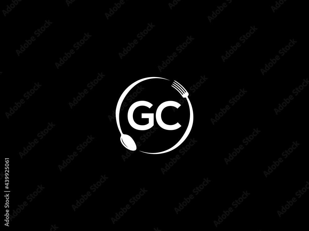 Letter GC Logo, restaurants gc logo icon vector for modern kitchen ...