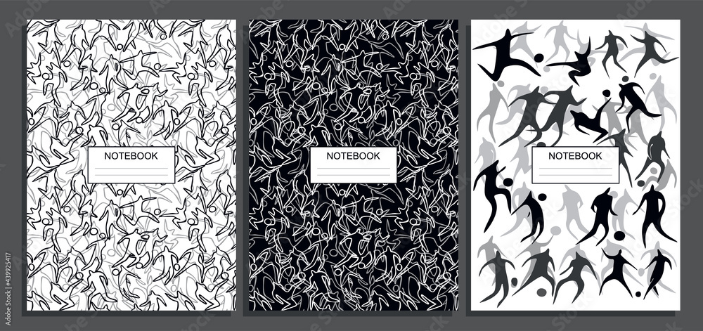 Book cover design. School notebook. Abstract background. Vector ...