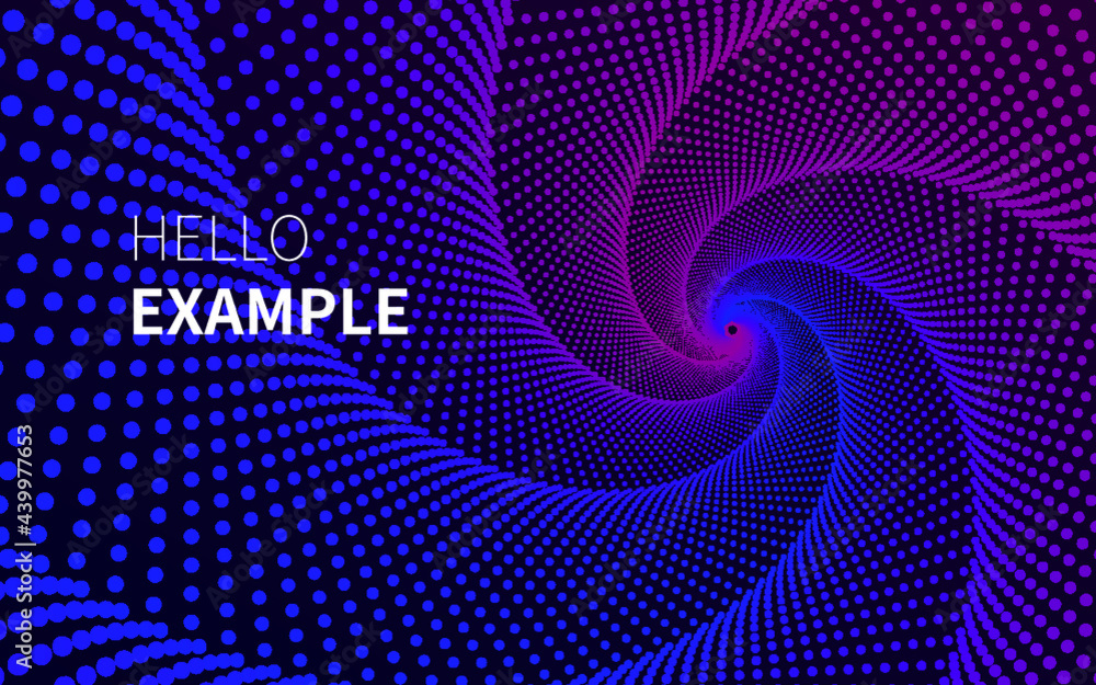 Vector curve abstract vortex poster background design Stock Vector ...