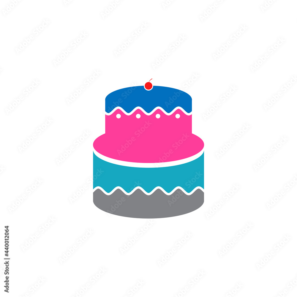 Cake shop icon logo design template Stock Vector | Adobe Stock