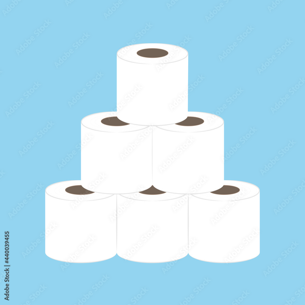 Tissue paper vector. Tissue vector. Tissue on blue background. Stock ...