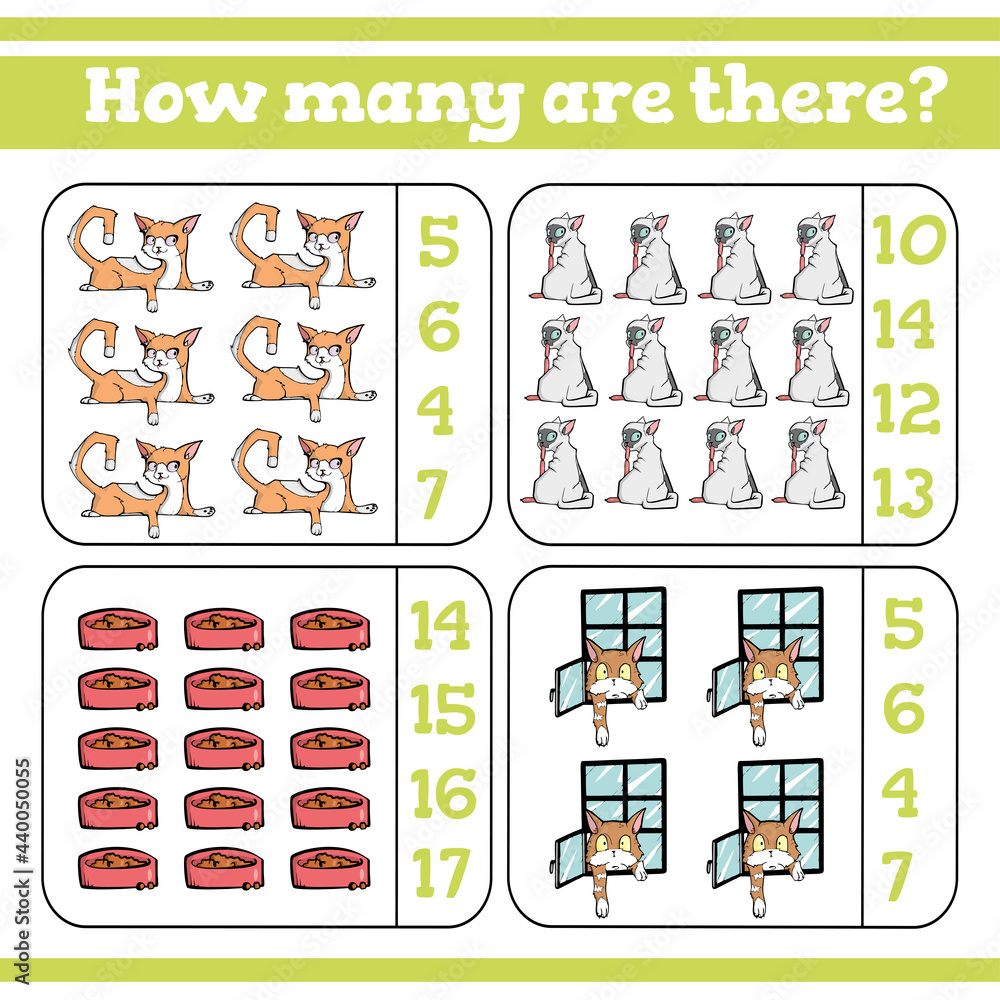 Photo & Art Print How many are there? Counting Game for Preschool ...