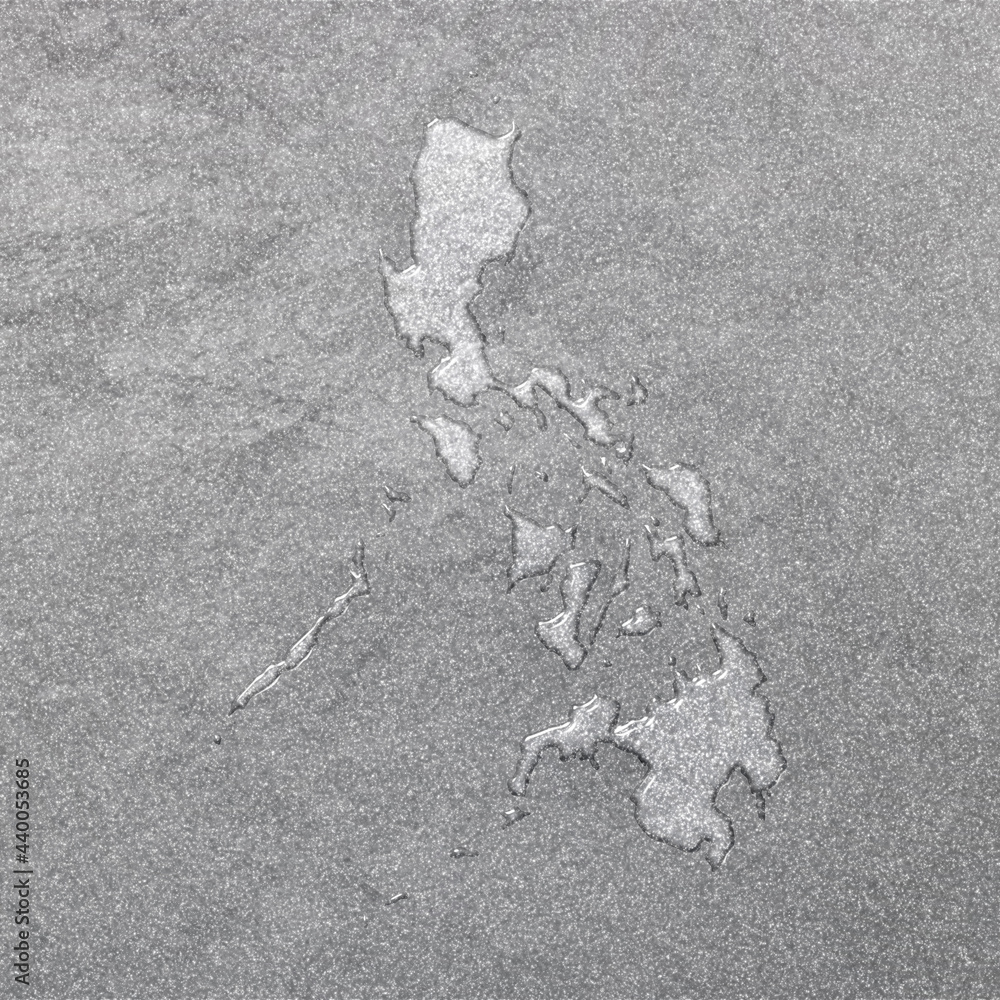 Map of Philippines, silver background Stock Illustration | Adobe Stock