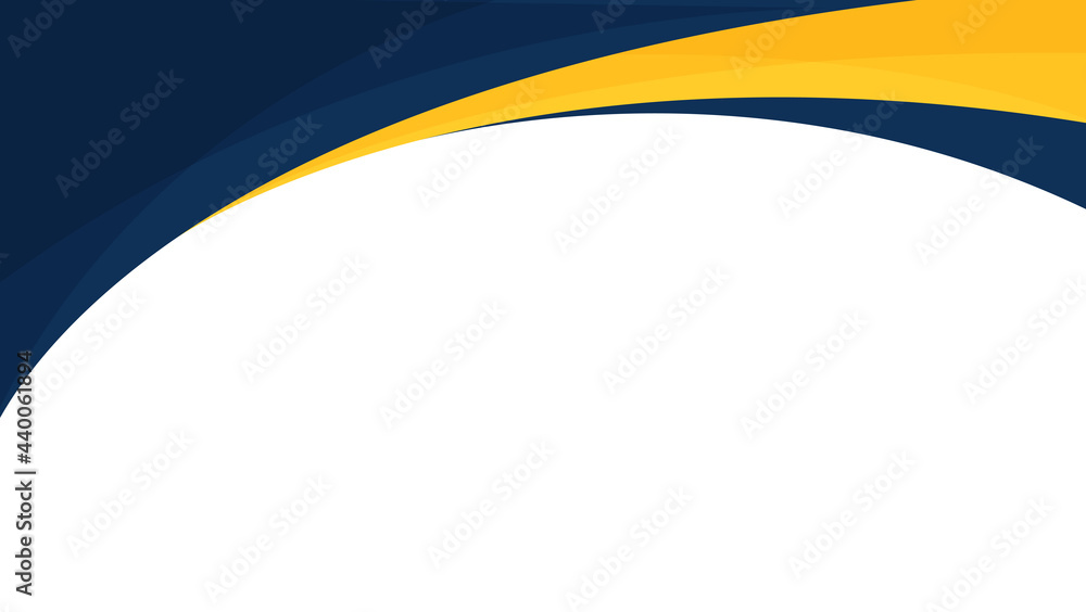 abstract background.banner design vector with blue and yellow wavy ...