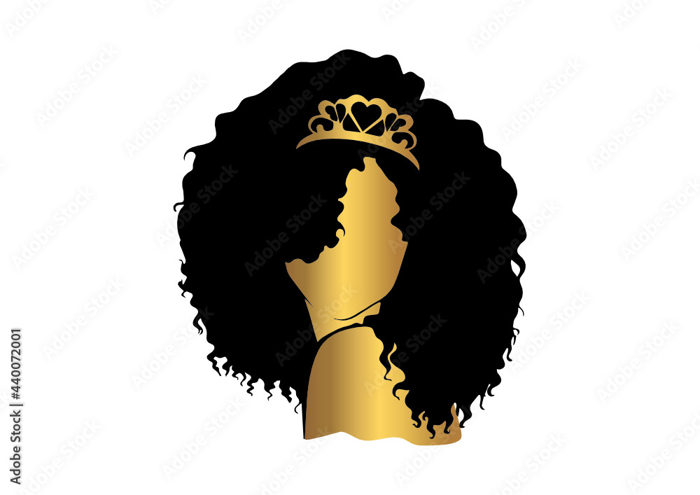 black woman face Stock Vector | Adobe Stock