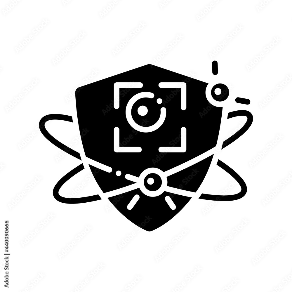 Pathogen substances fight glyph icon. Immunity strengthening concept ...