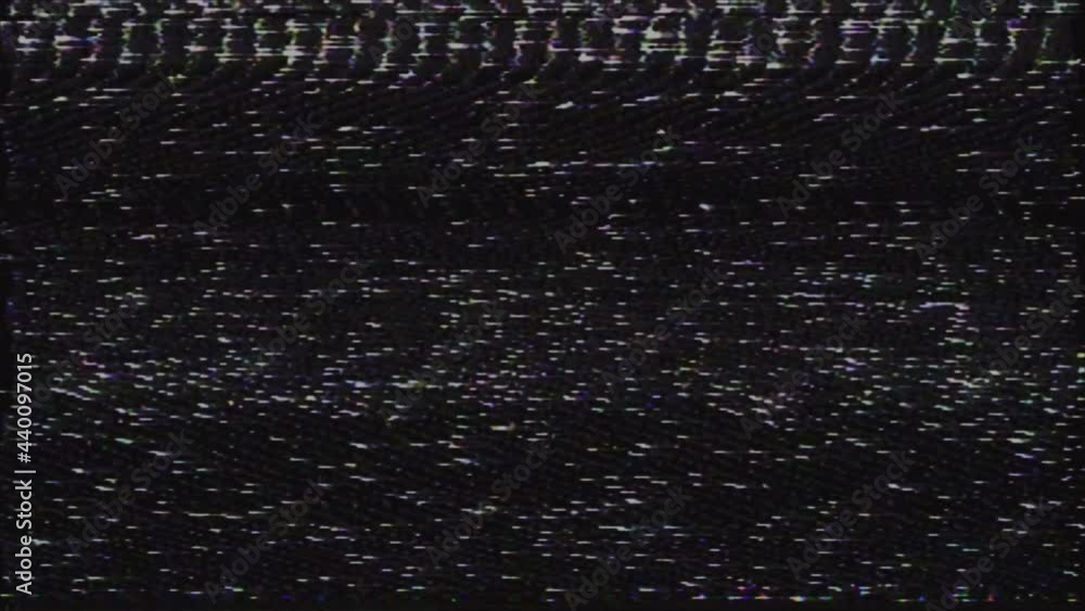 Analog VHS Static Noise texture. Vintage switch on, turn off television ...