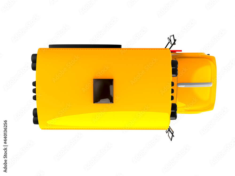 cartoon school bus top view Stock Illustration | Adobe Stock