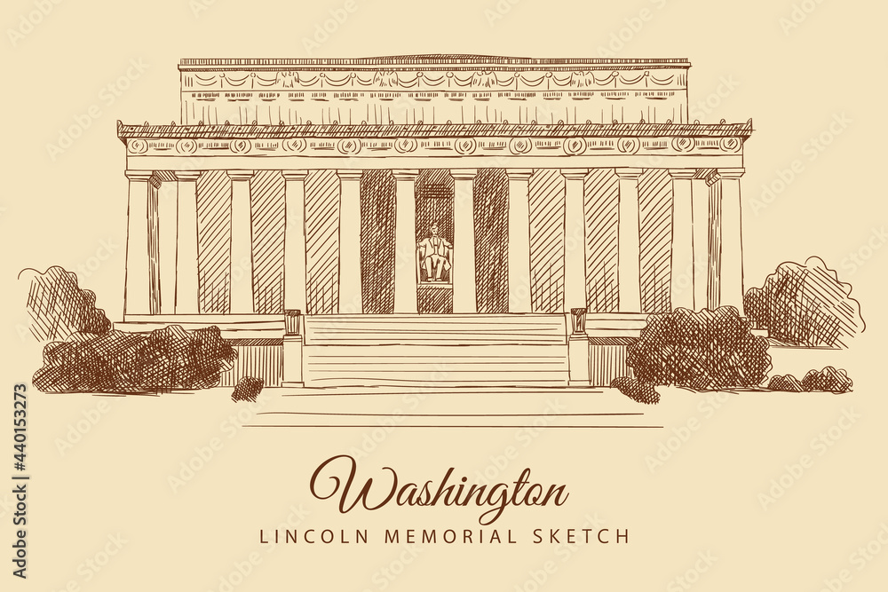 Abraham Lincoln Memorial Drawing